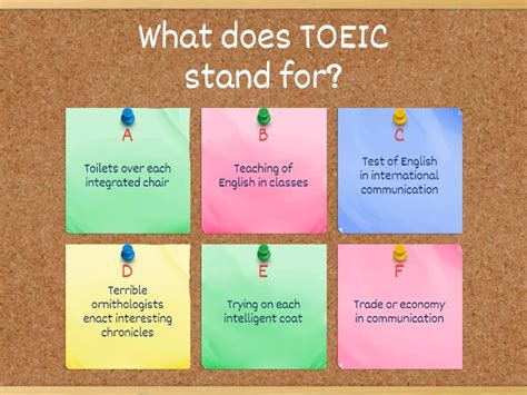 Toeic Intro Quiz