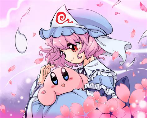 Saigyouji Yuyuko And Kirby Touhou And 1 More Drawn By Attomaru