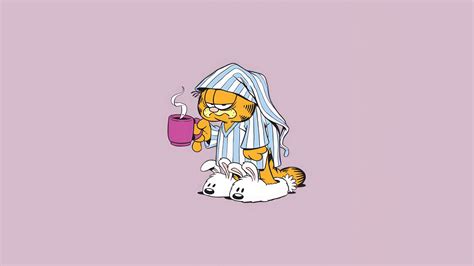 Garfield The Cat Minimal 5k Wallpaperhd Cartoons Wallpapers4k
