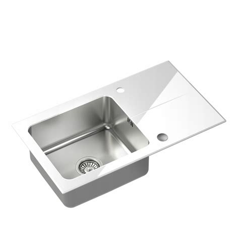 Zlewozmywak Quadron szklany BIAŁY syfon ST3577SB1BS BW7059BIP