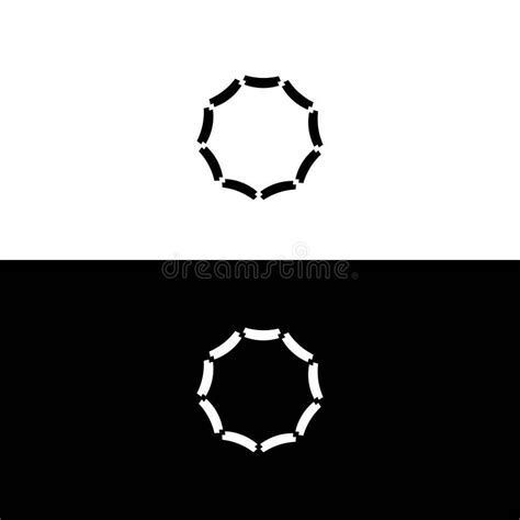Circle Vector Logo Silhouette Design Circle Vector Logo Stock Vector
