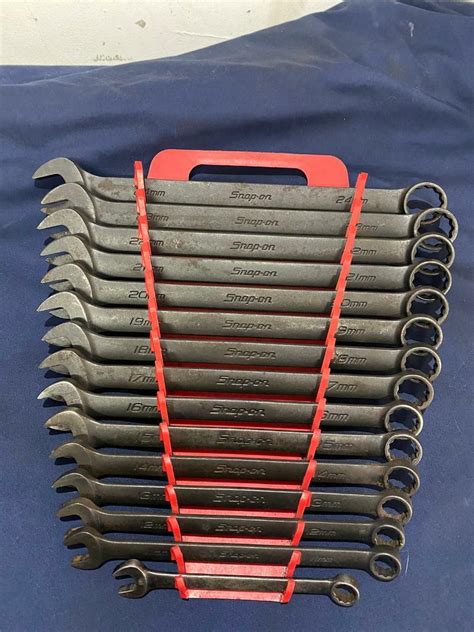Snap On Industrial Finish Combination Spanner Set 10 24mm In Barnton