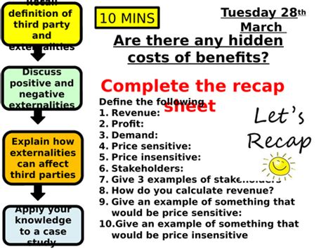 Gcse Business Positive And Negative Externalities Teaching Resources