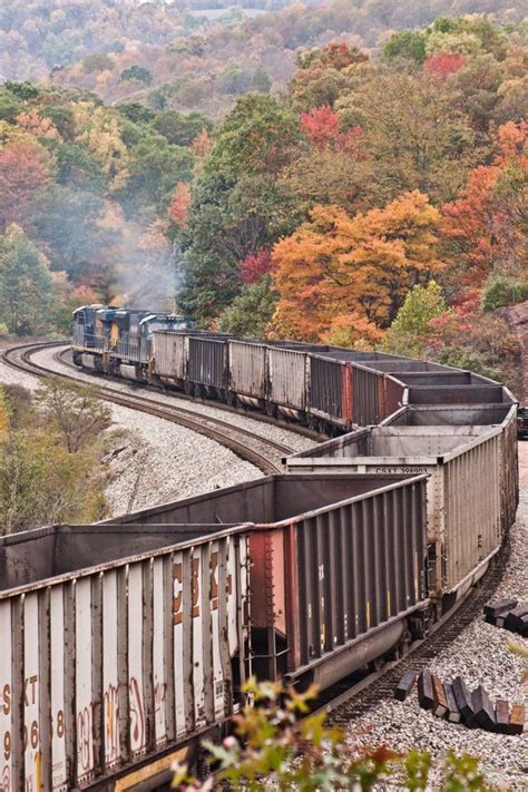 Sand Patch Grade Train In Fall Season