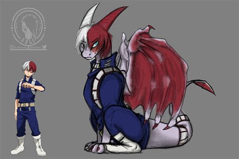 [bnha] Dragon Todoroki By Evilfeather On Deviantart