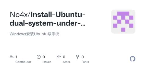 Github No X Install Ubuntu Dual System Under Windows Windows Ubuntu