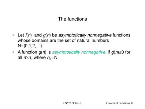 Ppt Asymptotic Growth Rate Powerpoint Presentation Free Download