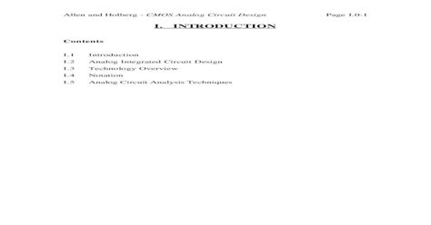Cmos Analog Circuit Design Pdf Allen