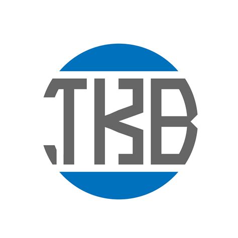 Diseño De Logotipo De Letra Tkb Sobre Fondo Blanco Concepto De