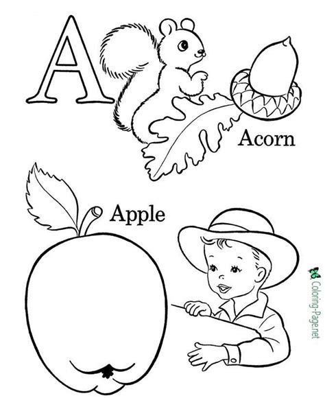 Alphabet Coloring Pages