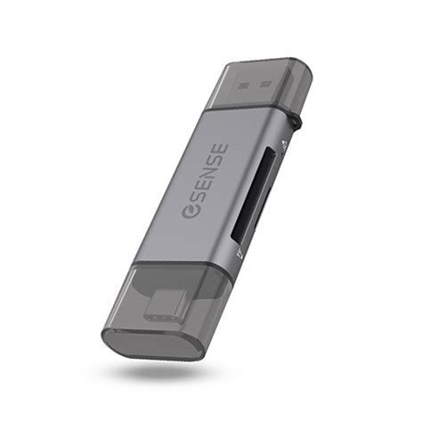 逸盛 Esense R332 雙介面 Usb Type C 讀卡機 雙卡 讀卡 Sd Microsd Uhs I 蝦皮購物
