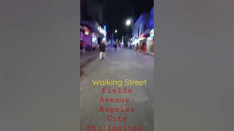 Walking Street Fields Avenue Angeles City Philippines Youtube