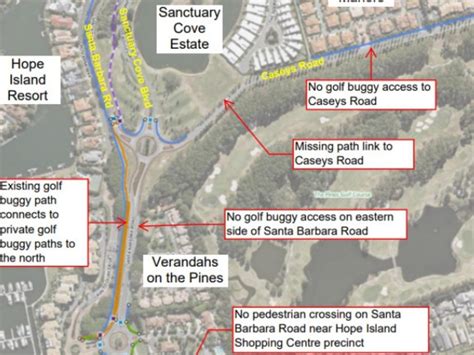 City Report On 8m Golf Buggy Pathway At Hope Island Gold Coast Bulletin