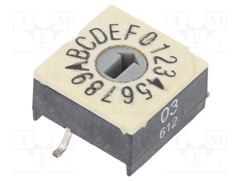 P60asmt103 Ptr Hartmann Encoding Switch Hexbcd Pos 16 Smd