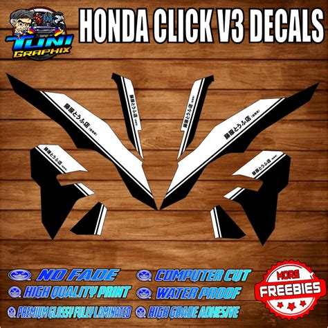 Honda Click V3 V4 Initial D Japan Decals High Quality Print Laminated Waterproof Decals