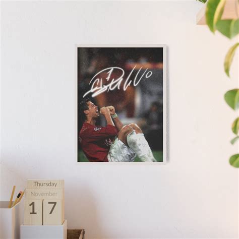 Cristiano Ronaldo Signature Poster Etsy