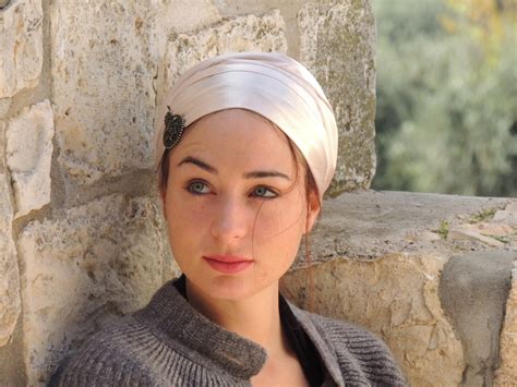 Pearl Color Stretched Satin Turban Sinar Tichel Hair Snood Etsy