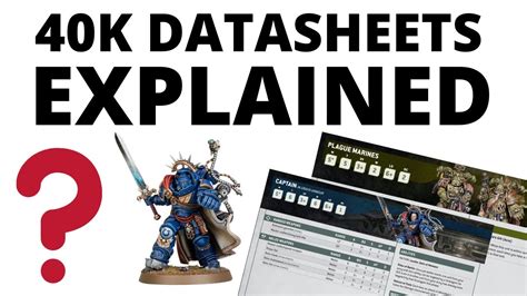 Datasheets And Unit Rules Explained In Warhammer 40k How To Play