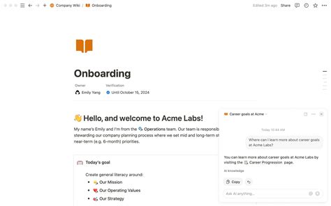 your connected workspace for wiki docs and projects notion