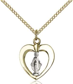 6096ssgf18gf Two Tone Ssgf Miraculous Pendant