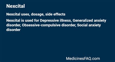 Nexcital Uses Dosage Side Effects Food Interaction And Faq