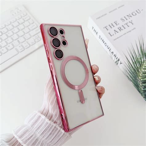 Luxury Plating For Magsafe Magnetic Wireless Charging Case For Samsung