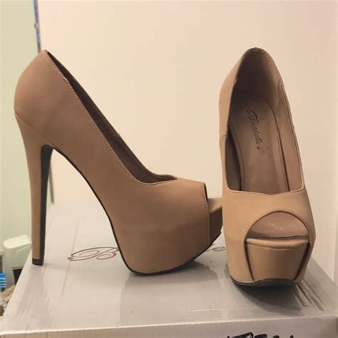 Shoes Nude Platform Peep Toe Poshmark
