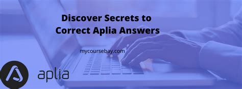 The Secret To 100 Correct Aplia Answers MyCoursebay