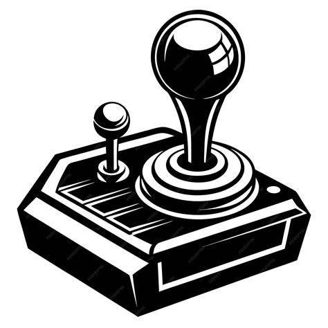 Gamepad Joystick Virtual Game Controller Video Gaming Esparto Monochrome Black Icon Vector