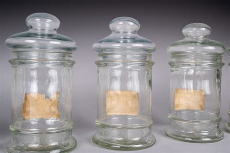 Set Of Victorian Glass Apothecary Sweet Jars Harrington Antiques