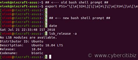 BASH Shell Change The Color Of Shell Prompt On Linux Or UNIX NixCraft