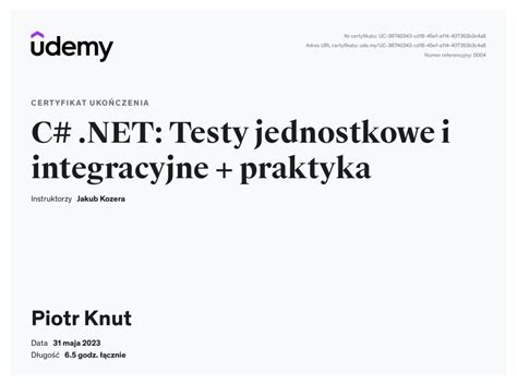 Piotr Knut On Linkedin Udemy Course Completion Certificate
