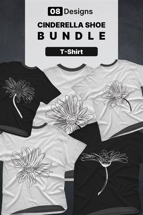 Daisy Outline Svg T Shirt Designs Bundle Masterbundles