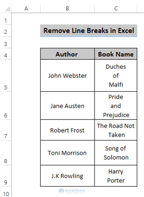 How To Remove Line Breaks In Excel Ways ExcelDemy