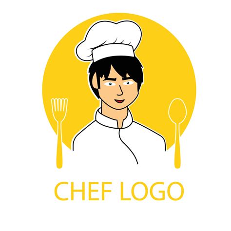 Vector Detailed Male Chef Logo Template 21079991 Vector Art At Vecteezy