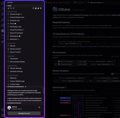 Gitlens Side Bar Views Gitlens Views And Functionality