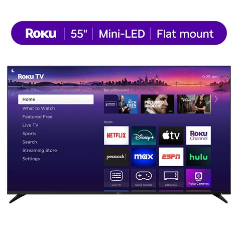 Roku Smart Tv 2025 55 Inch Pro Series 4k Qled Mini Led Roku Tv