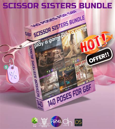 3dload Scissor Sisters Pose Bundle