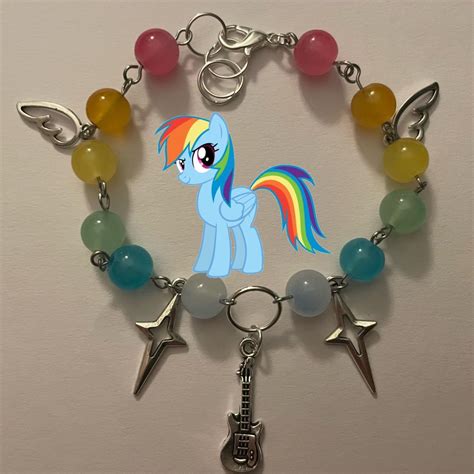 Rainbow Dash Inspired Bracelet 🎀 • ° More Listed Depop