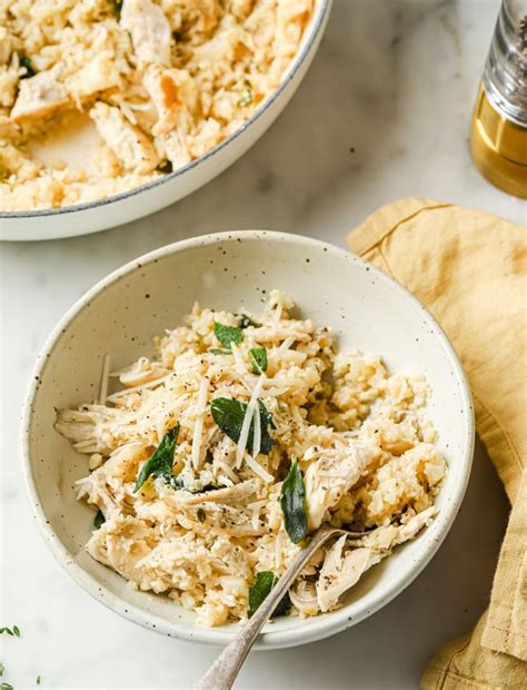 Creamy Keto Risotto Chicken And Sage Sugar Free Londoner