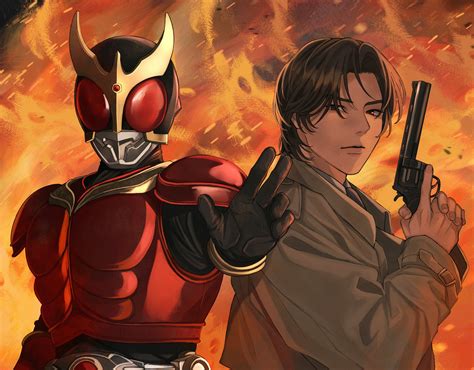 Kamen Rider Kuuga And Ichijou Kaoru Kamen Rider And 1 More Drawn By
