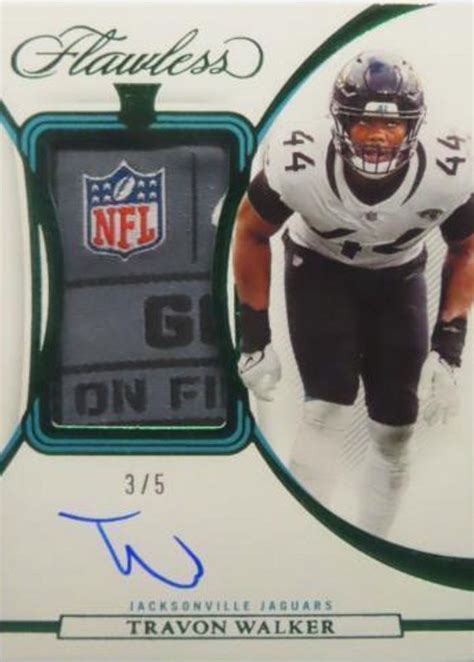 Travon Walker 2022 Flawless RPA TW Rookie Patch Auto Emerald 5