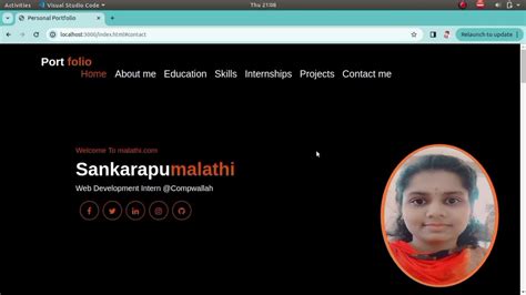 Sankarapu Malathi On Linkedin Compwallah Webdevelopment Internship