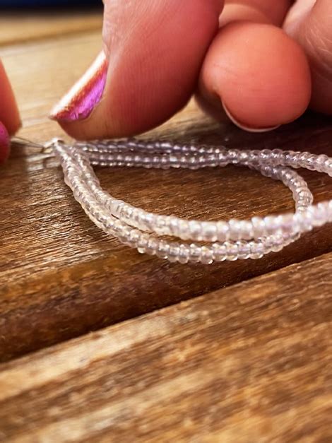 Easy Diy Beaded Hoop Earring Making Tutorial Hands That Bless