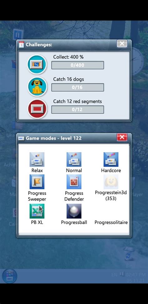 Bug Report Progressbar 7 Doesnt Have Progressolitaire And Calendar