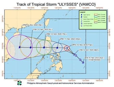 Ulysses Intensifies Into Tropical Storm —pagasa