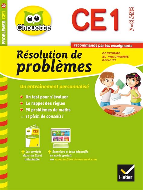 Collection Chouette Resolution De Problemes Ce1 7 8 Ans Br