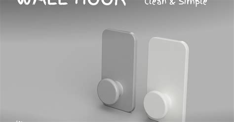 Clean Wall Hook By Prntmkr Download Free Stl Model