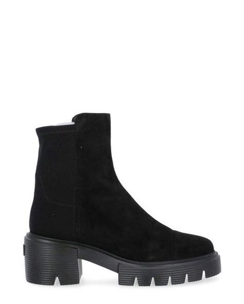 Stuart Weitzman 5050 Soho Ankle Boots In Black Lyst