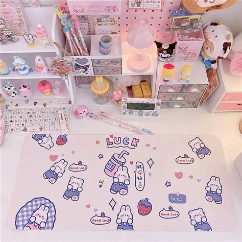 Best Desk Mat Kawaii Desk Pad Kawaii Edition Kawaii Peach